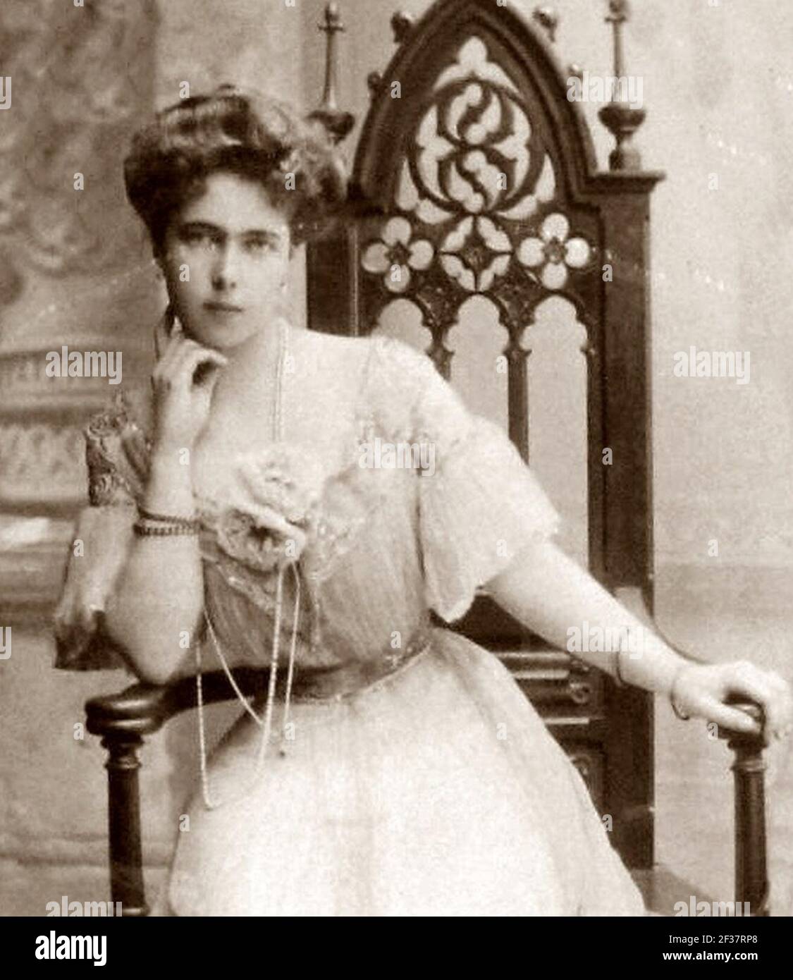 Princess Beatrice of Edinburgh and Saxe-Coburg and Gotha in 1907 Stock ...