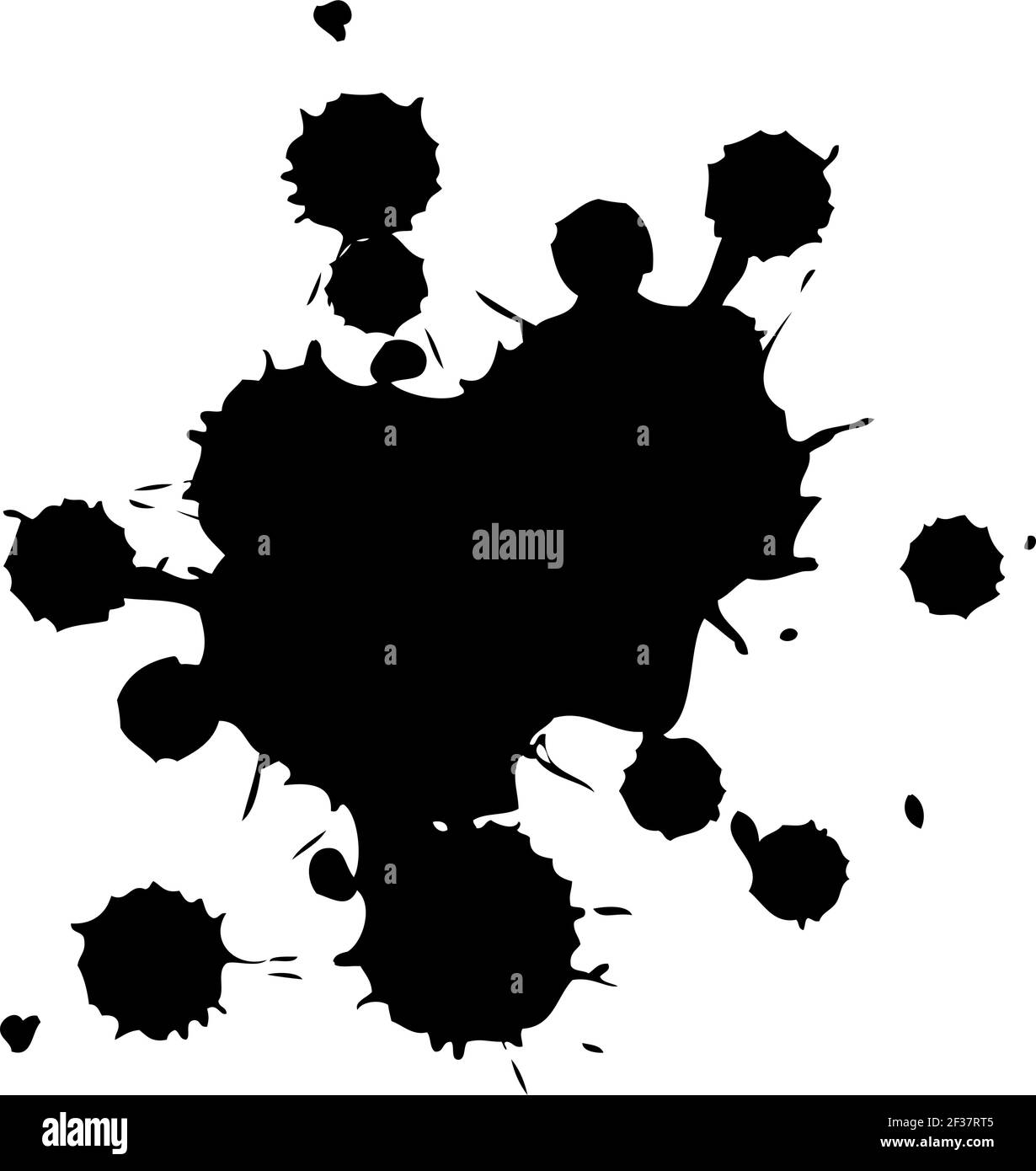 Ink splash. Grunge splatters. Abstract background. Grunge text banners ...