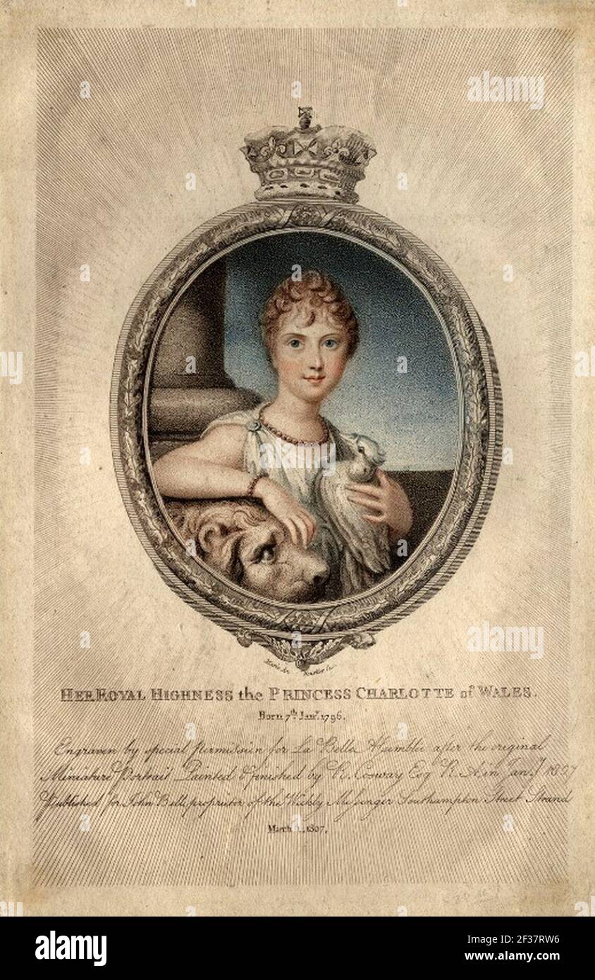 Princess Charlotte Augusta of Wales 1807 Stock Photo - Alamy
