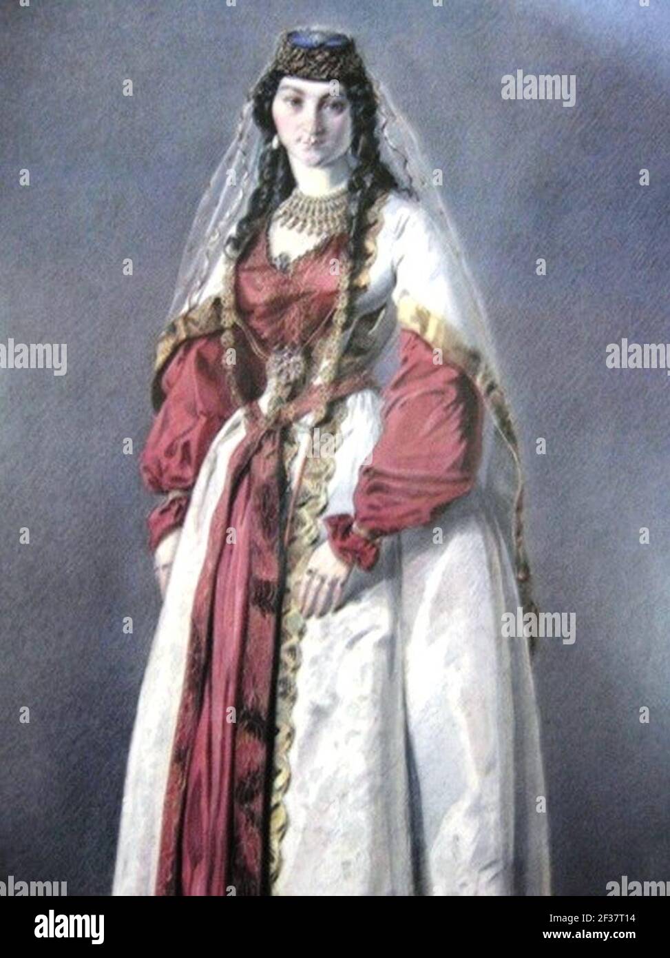 Princess Elene Eristavi. G. Corradini 01 Stock Photo - Alamy