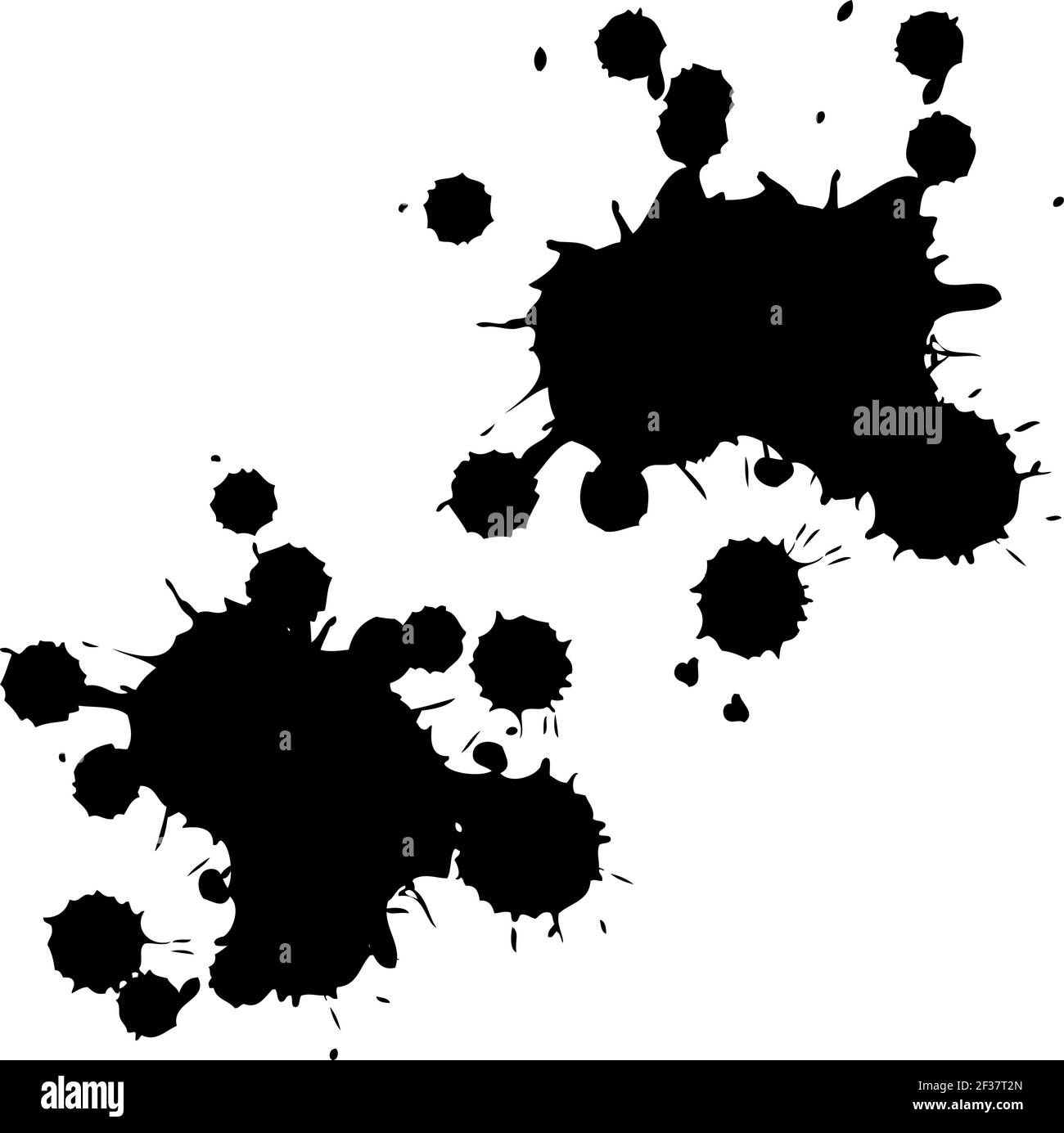 Ink splash. Grunge splatters. Abstract background. Grunge text banners ...