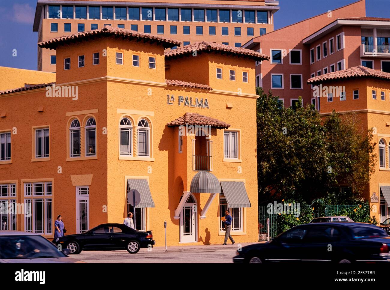 Architecture, Coral Gables, Florida,La Palma Stock Photo - Alamy