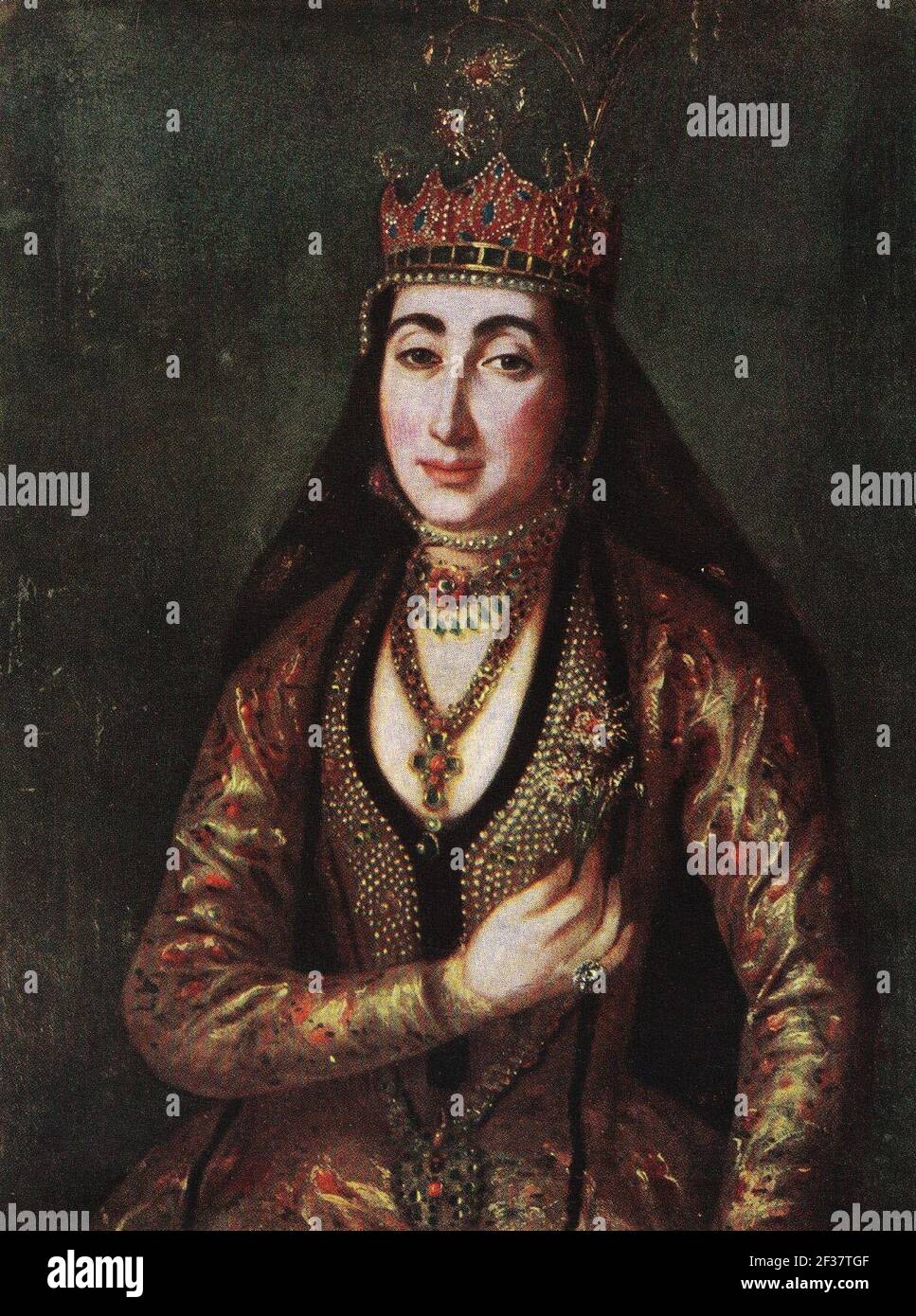 Princess Mariam Chavchavadze nee Avalishvili (18th century Stock Photo ...