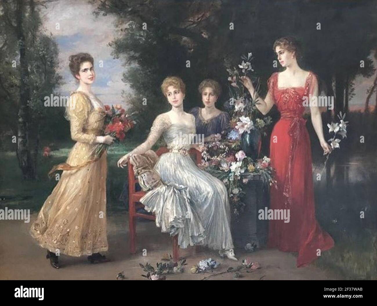Princesses Beatrice, Marie, Alexandra and Victoria Melita of Edinburgh ...