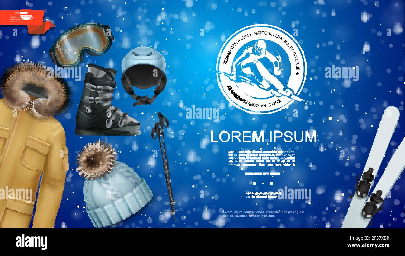 Ski jacket template Stock Vector Images - Alamy