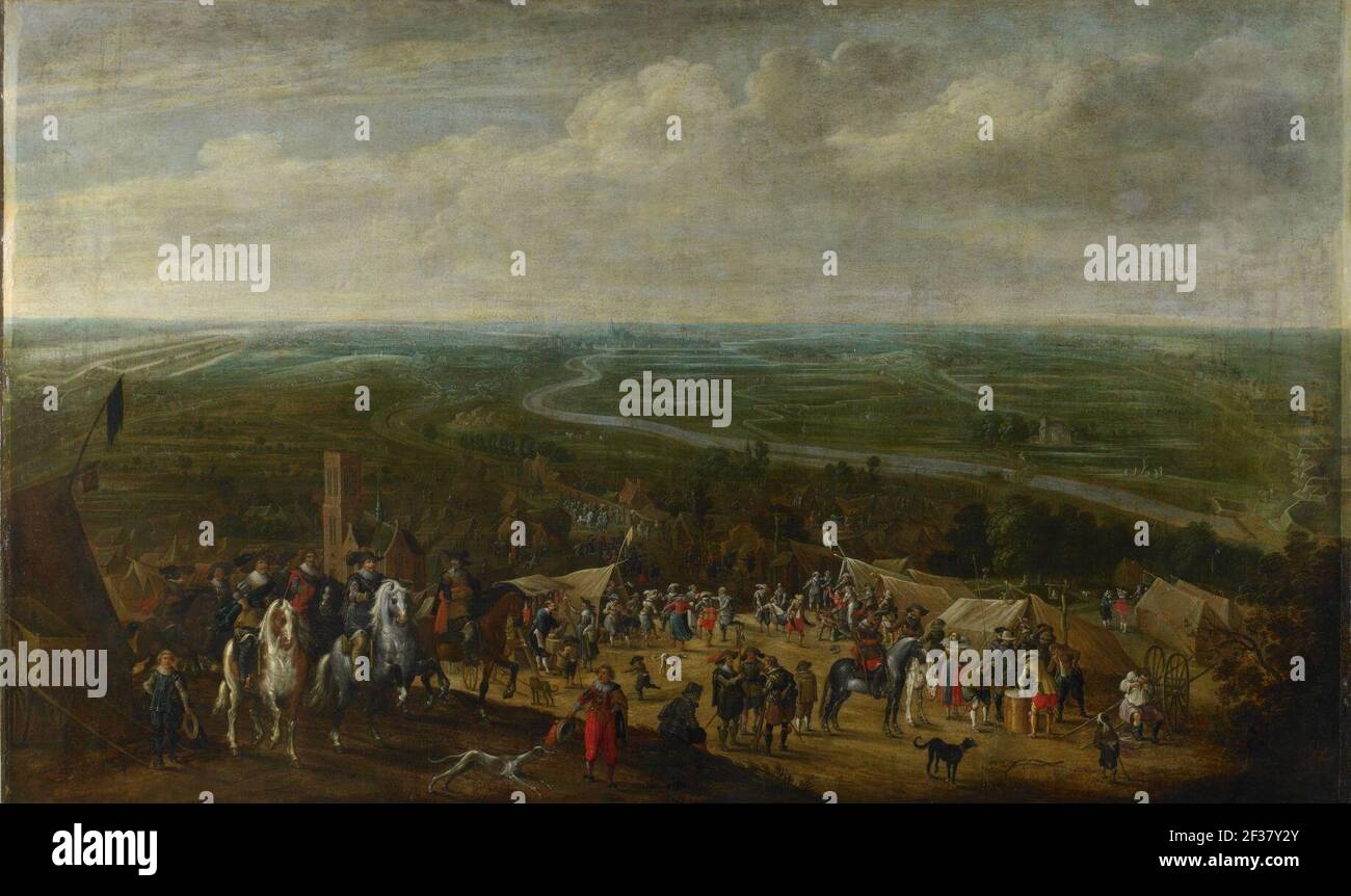 Prins Frederik Hendrik bij de belegering van 's-Hertogenbosch, 1629, SK ...