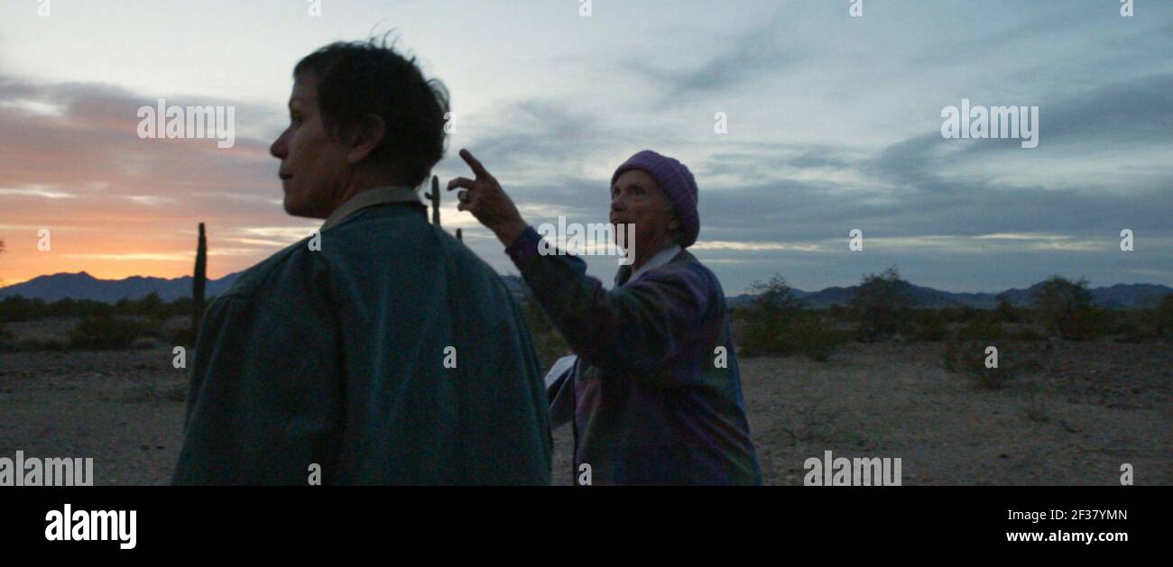 NOMADLAND, from left: Frances McDormand, Swankie, 2020. © Searchlight ...