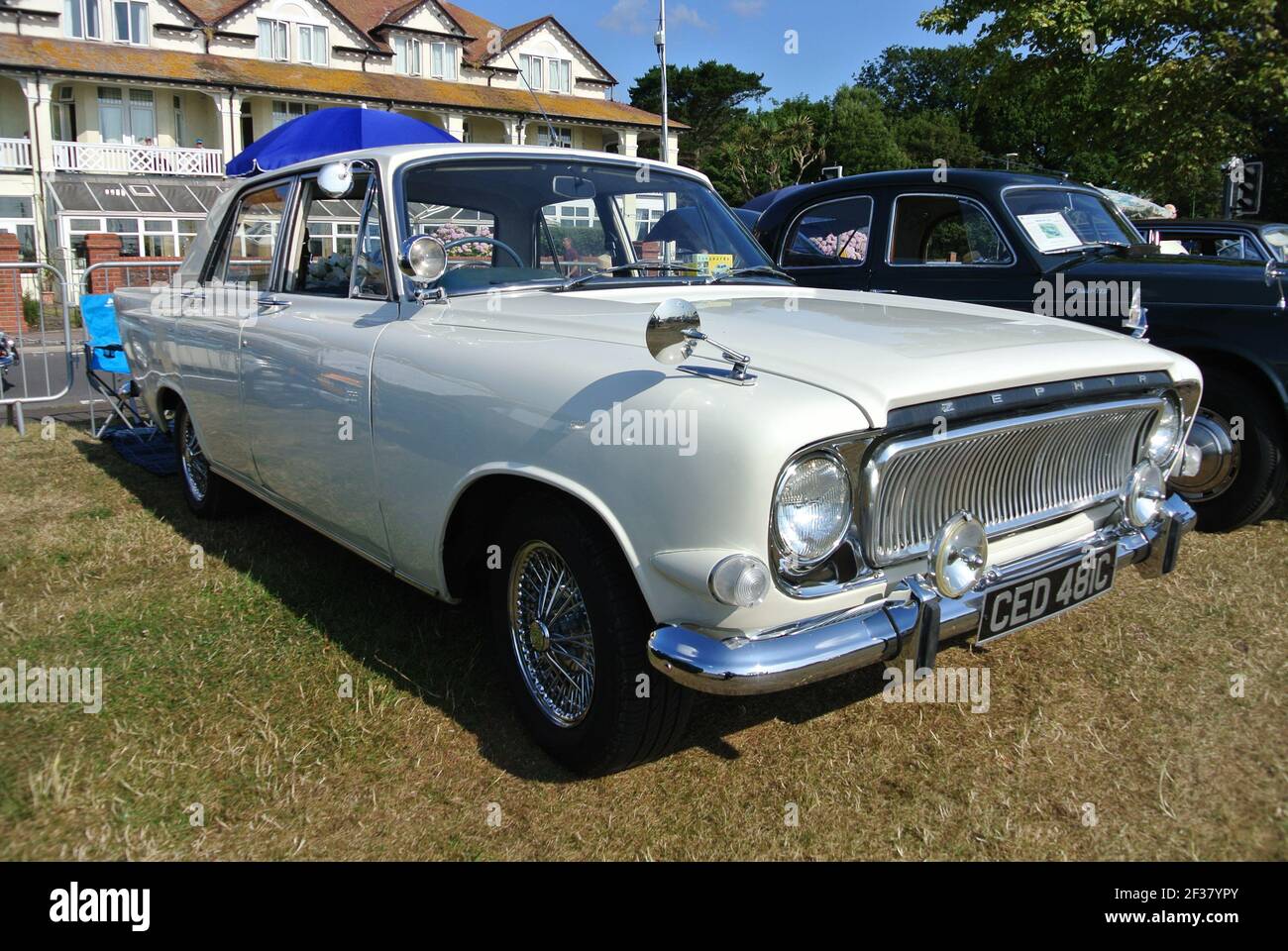 A 1965 Ford Zephyr parked up on display at the English Riviera classic ...