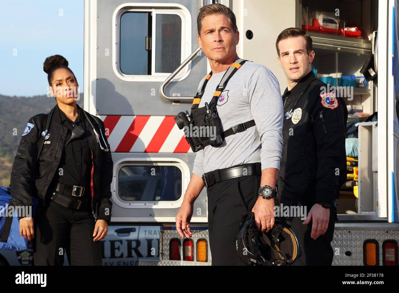 9-1-1: LONE STAR, (aka 911: LONE STAR), from left; Gina Torres, Rob ...