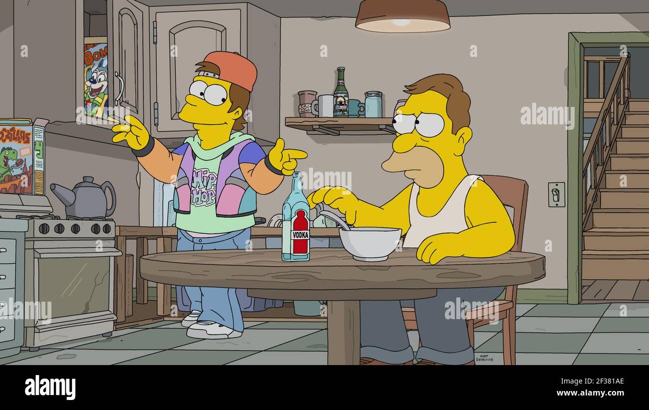 THE SIMPSONS, from left: young Homer Simpson (voice: Dan Castellaneta ...