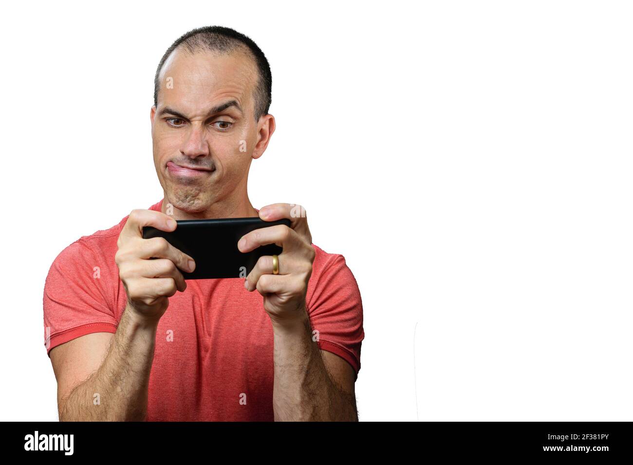 Biting tongue hi-res stock photography and images - Alamy