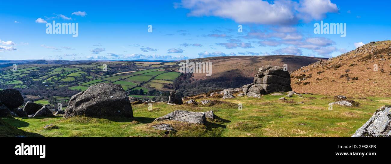 Haytor Rocks, Dartmoor Park, Devon, England Stock Photo - Alamy