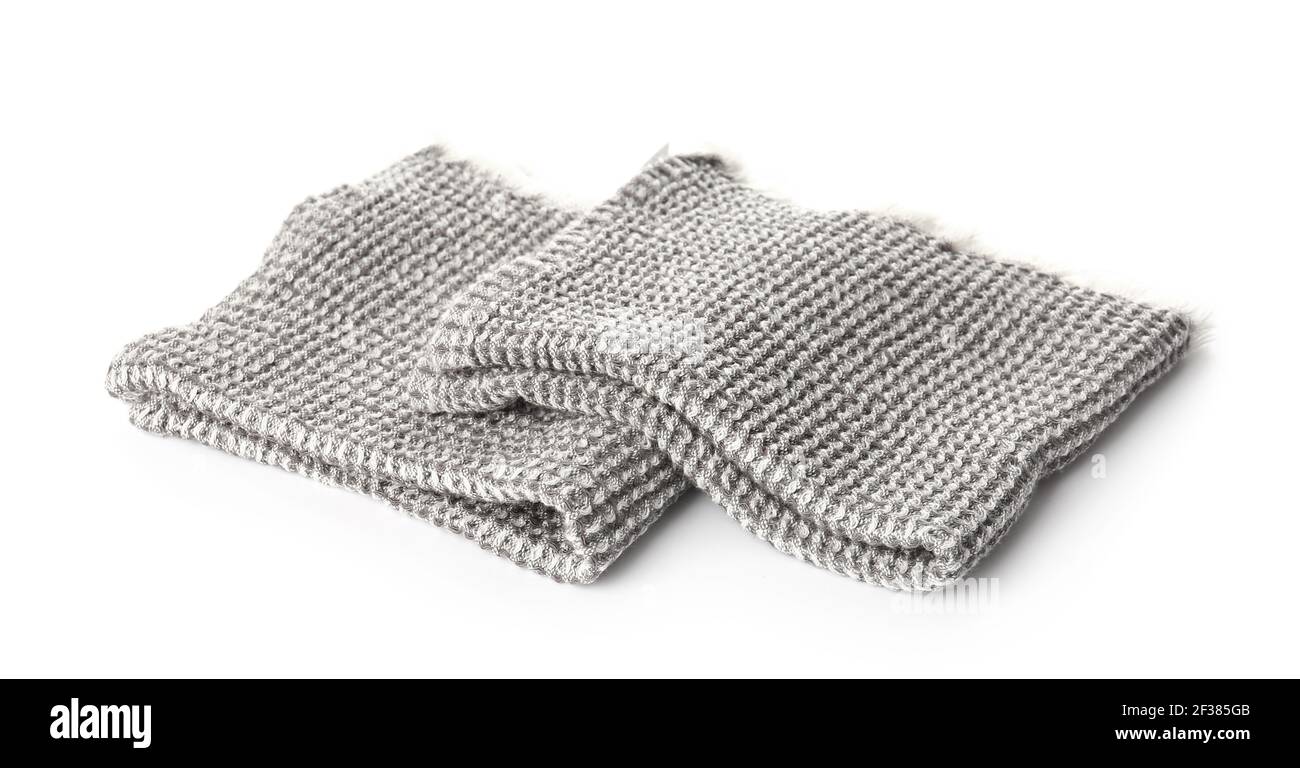 Clean napkins on white background Stock Photo - Alamy