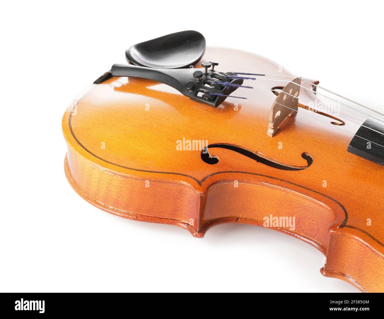 Beautiful violin on white background, closeup Stock Photo - Alamy