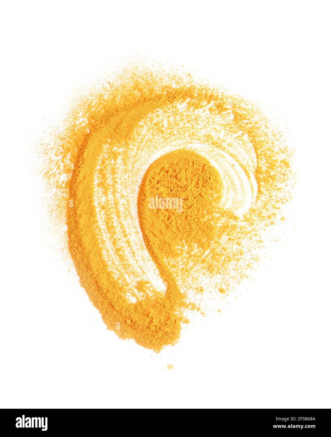 Turmeric powder on white background Stock Photo - Alamy