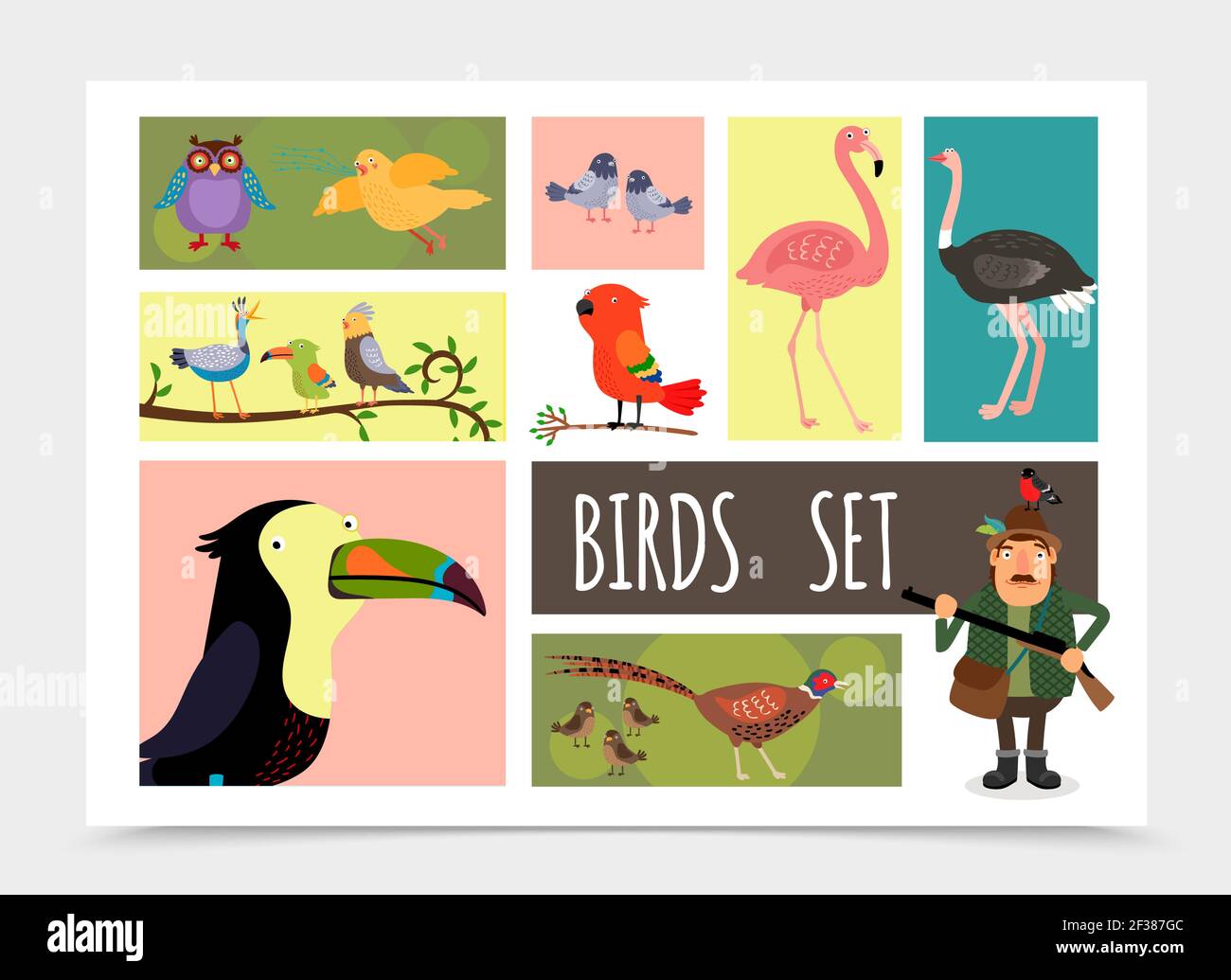 Sparrows birds Stock Vector Images - Alamy