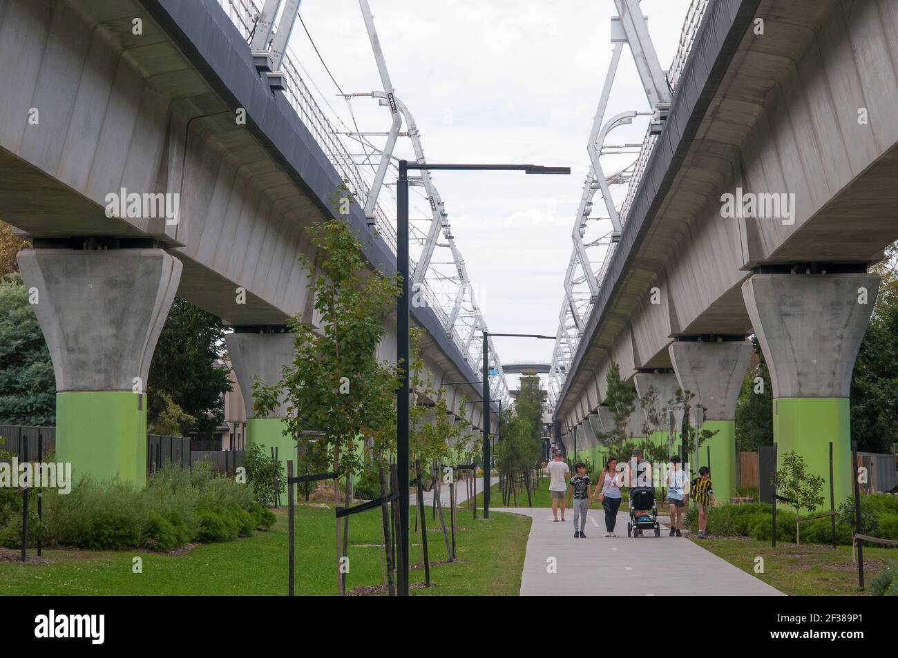 Djerring Trail is a shared cycle path constructed under newly-elevated ...