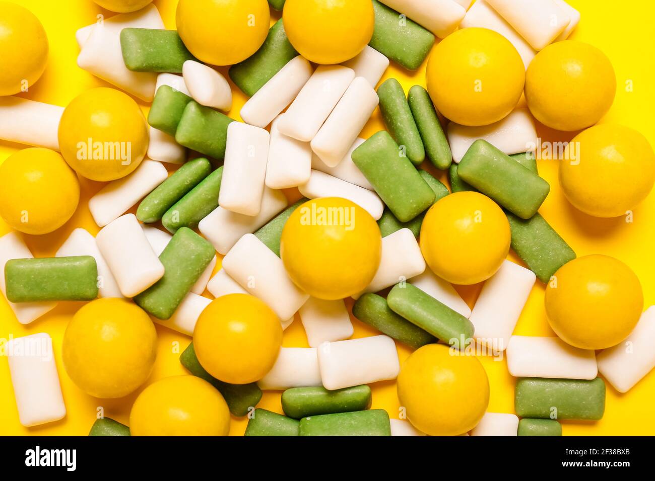 Tasty chewing gums as background Stock Photo - Alamy