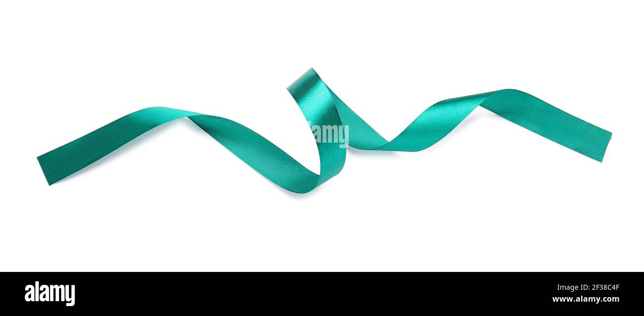 Beautiful ribbon on white background Stock Photo - Alamy