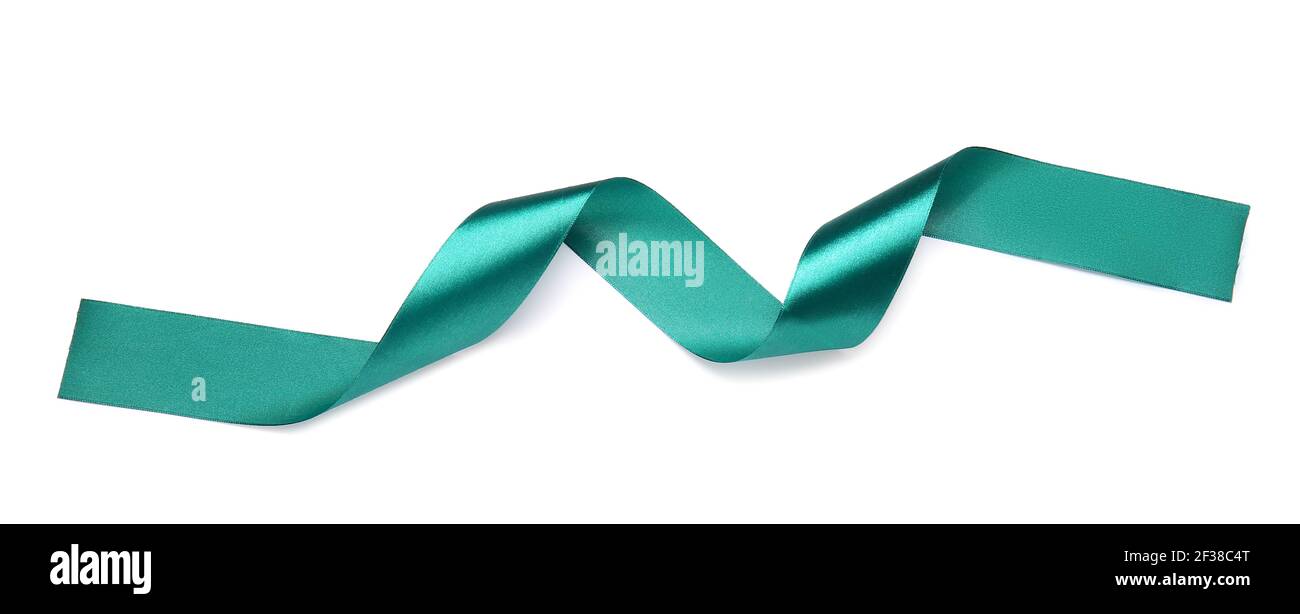 Beautiful ribbon on white background Stock Photo - Alamy