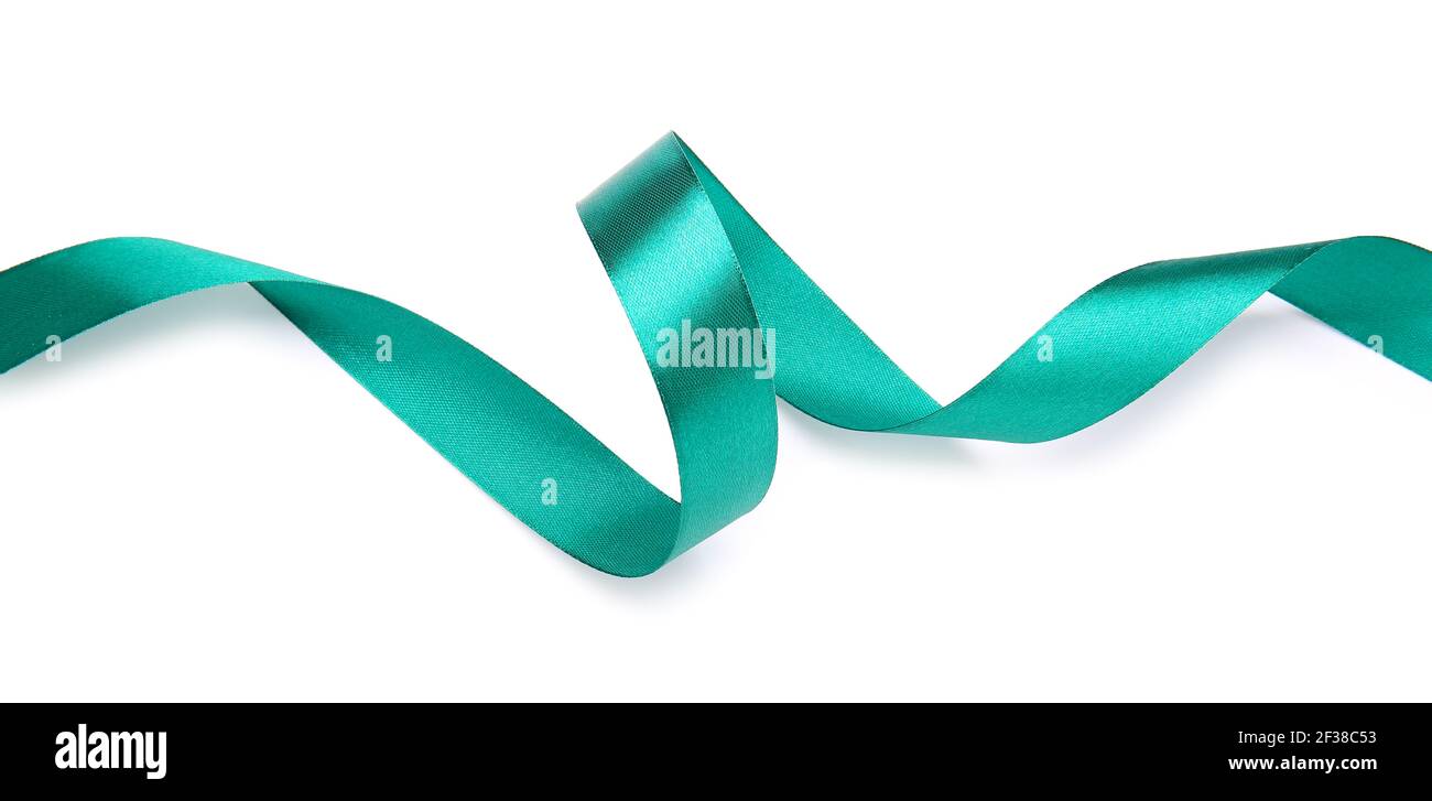 Beautiful ribbon on white background Stock Photo - Alamy