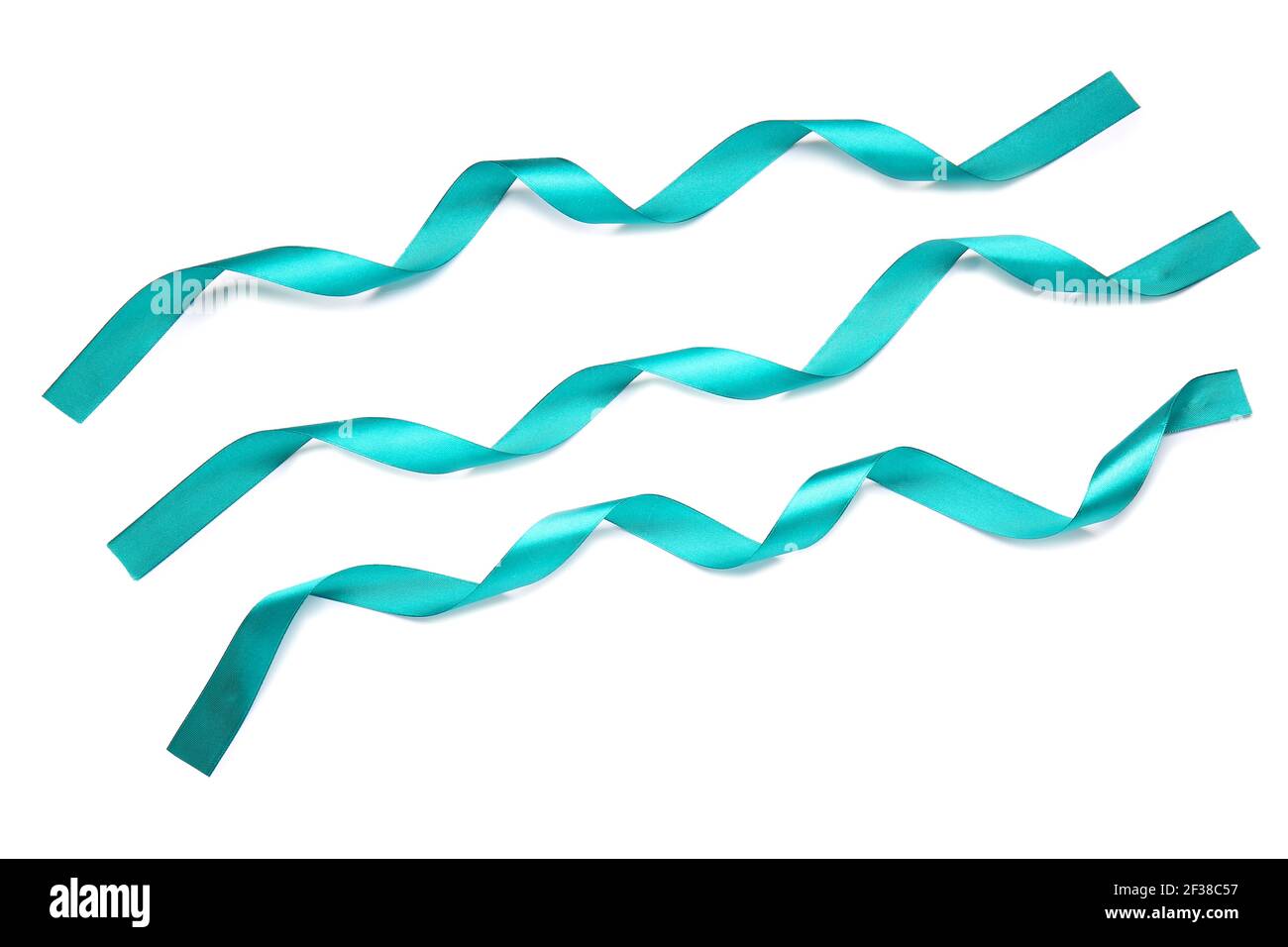 Beautiful ribbons on white background Stock Photo - Alamy