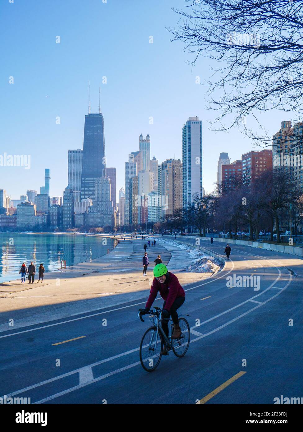 Chicago Lakefront Bicycle Trail High Resolution Stock Photography and ...