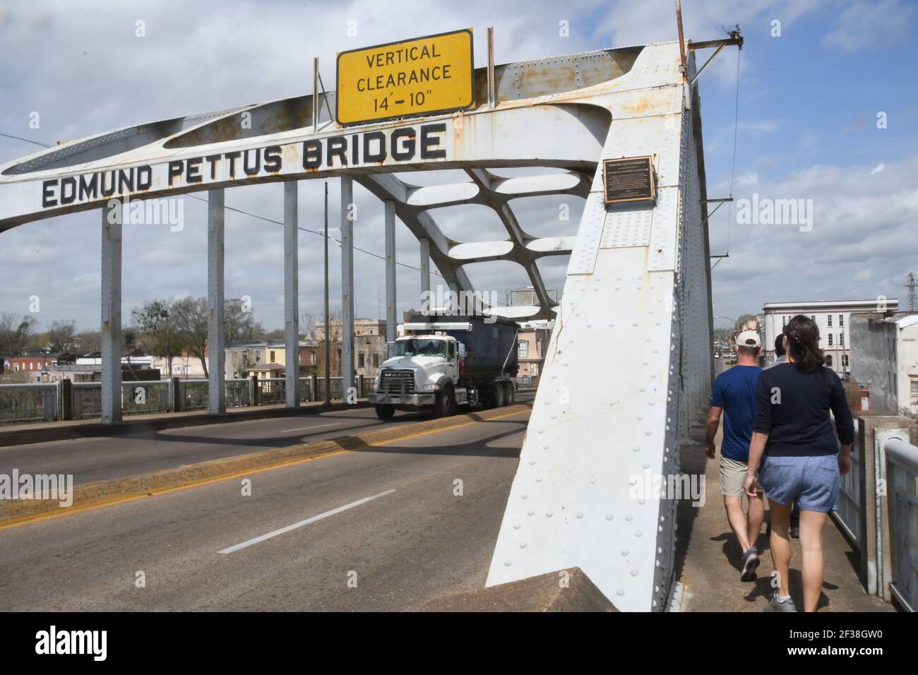 Selma, Alabama, USA. 15th Mar, 2021. The Edmund Pettus Bridge in Selma ...