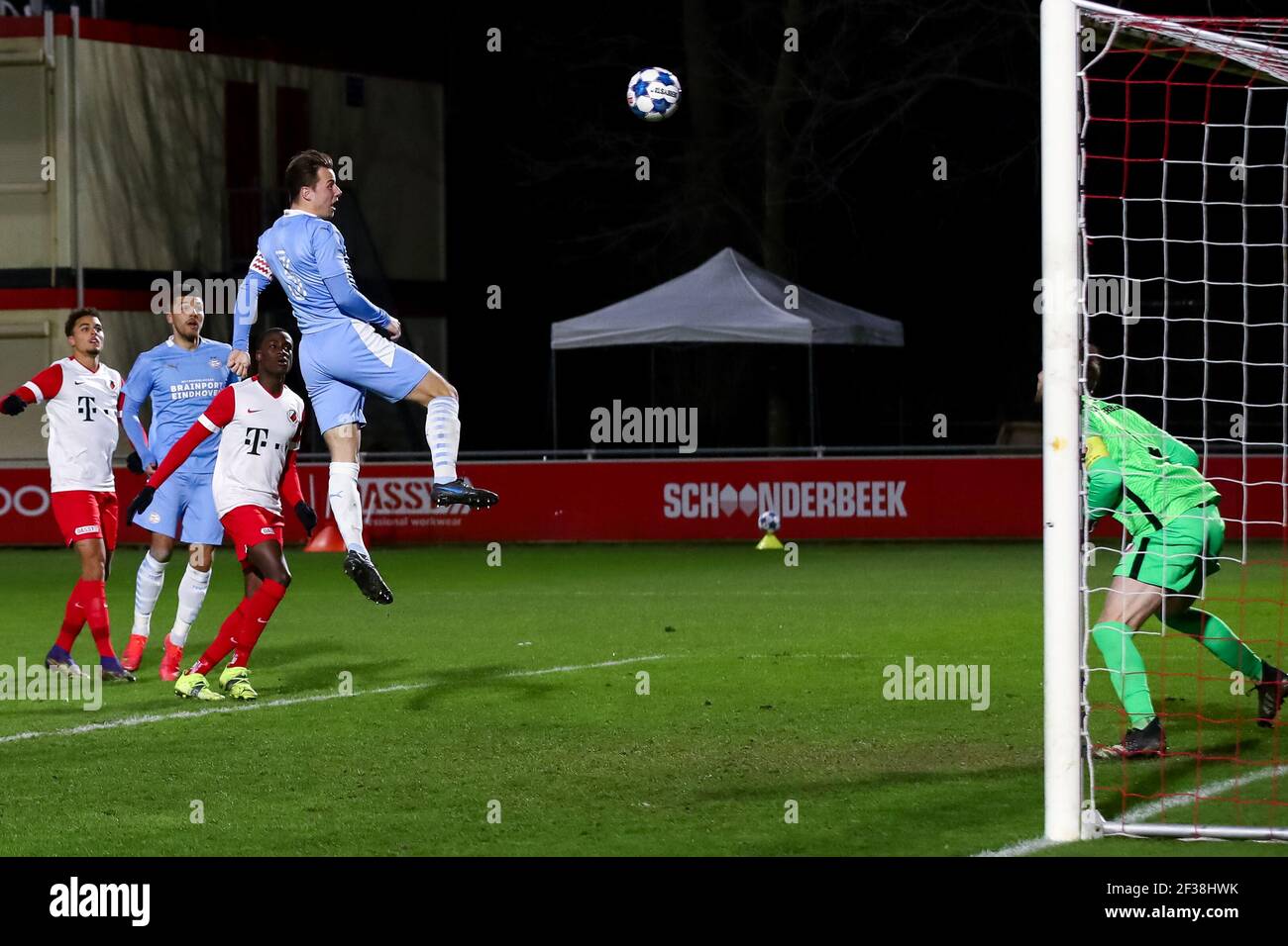 UTRECHT, NETHERLANDS - MARCH 15: Tijn Daverveld of PSV U23 scores his ...