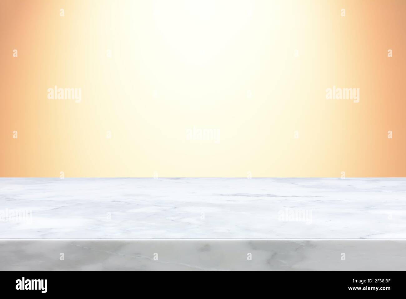 Stone table top on light orange gradient abstract background - can be ...