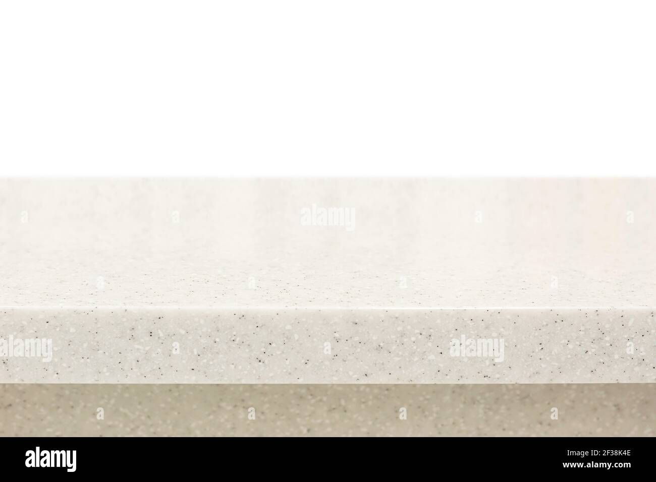 Quartz stone countertop on white background - can be used for display ...