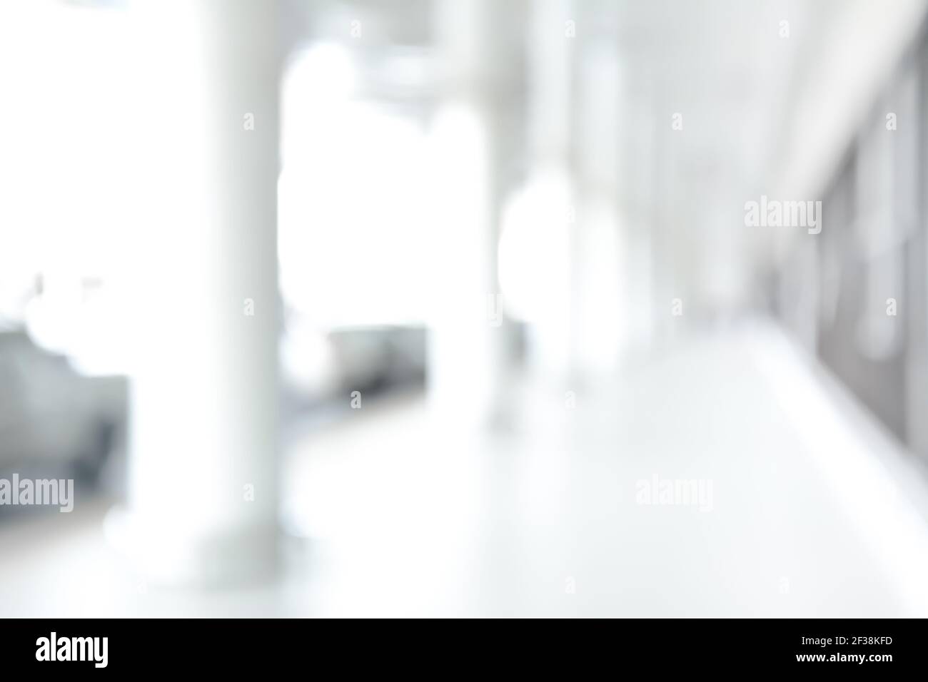 White blur abstract background from building hallway (or corridor Stock ...