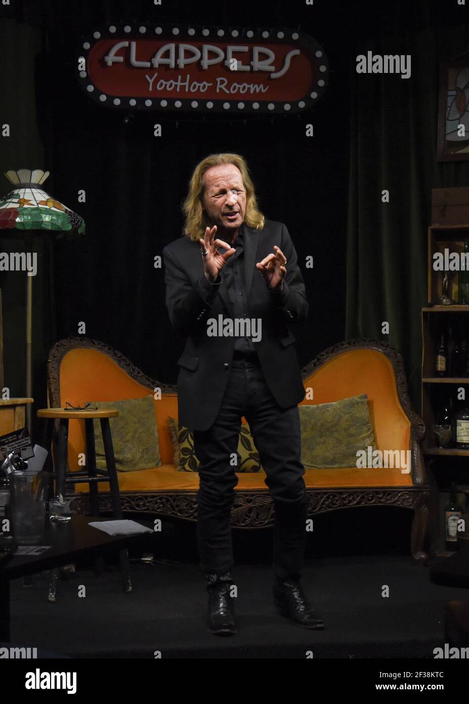 March 27, 2019, Burbank, California, USA: Paul Laci performs at John ...