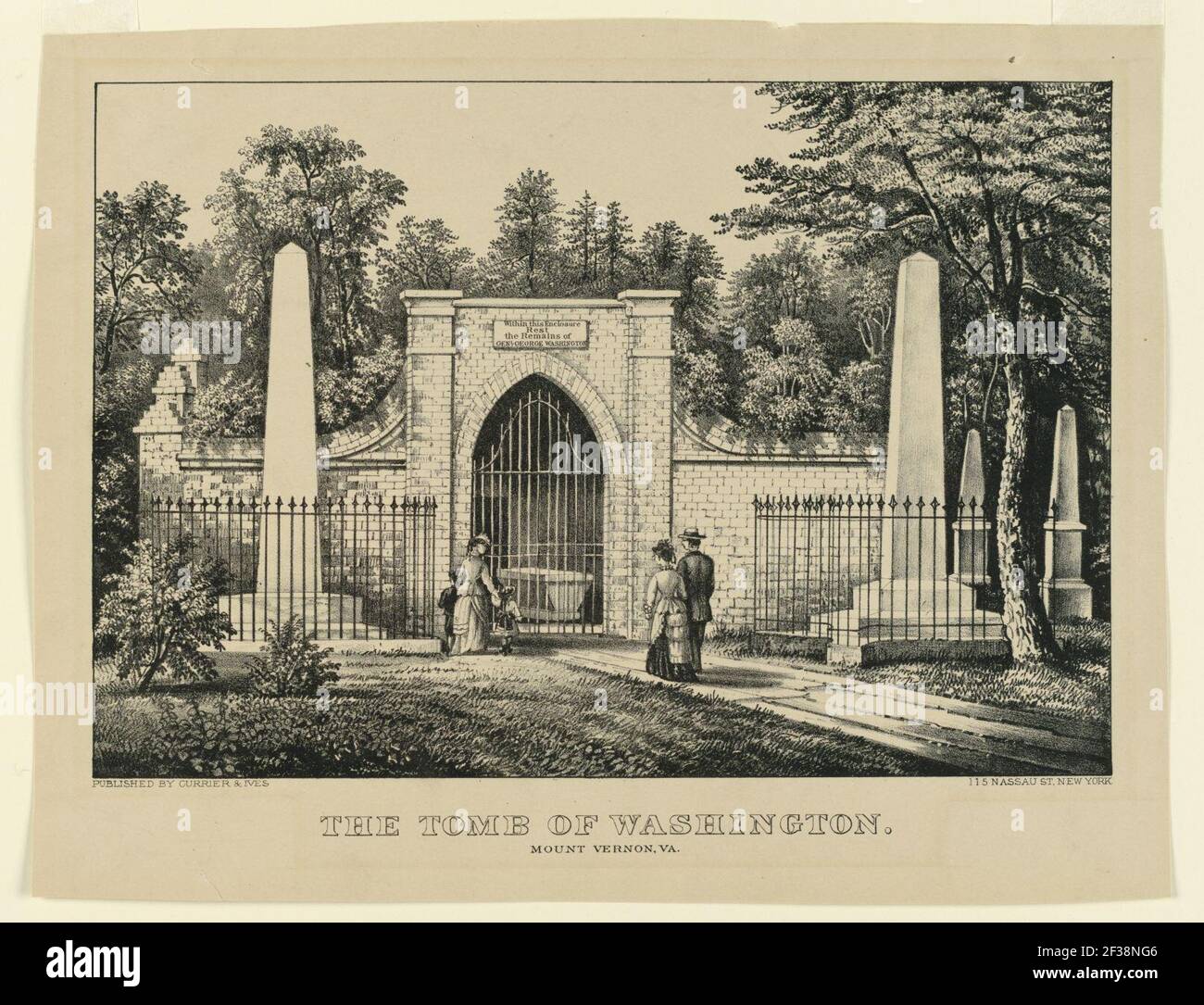 Print (USA), ca. 1840 Stock Photo - Alamy