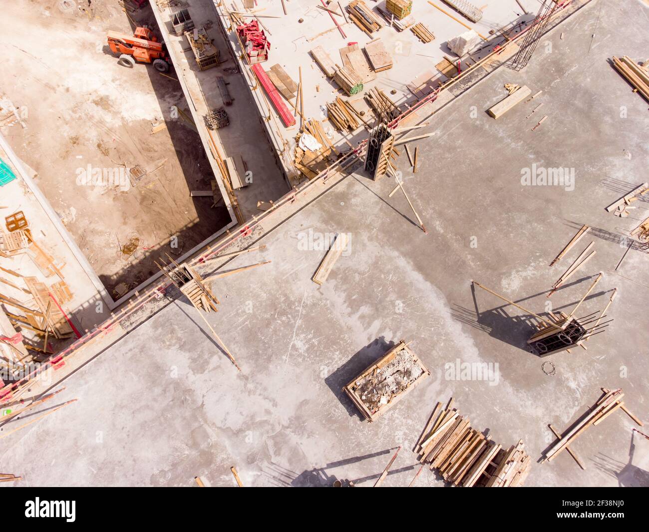 Aerial overhead photo construction site development Stock Photo - Alamy