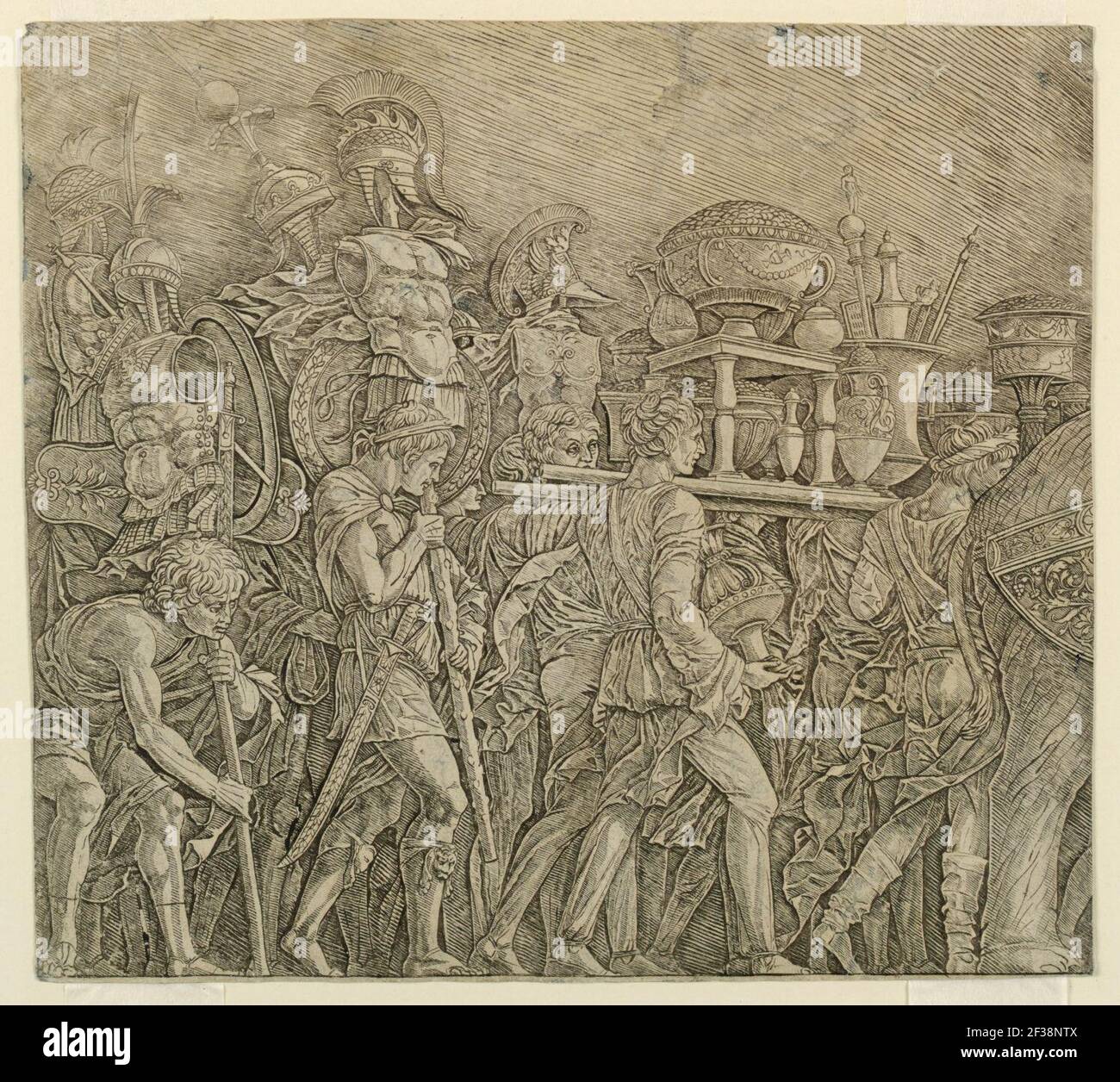 Print, A part of the Triumph of Caesar as painted by Andrea Mantegna ...