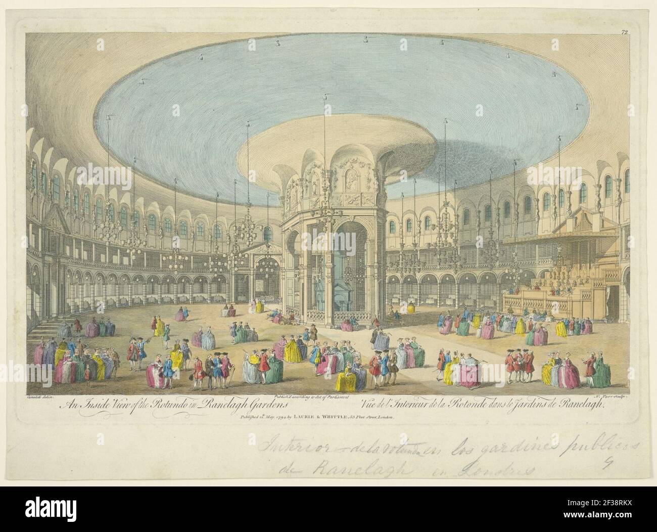 Print, Interior View, Rotunda in Ranelagh Garden, 1794 Stock Photo - Alamy