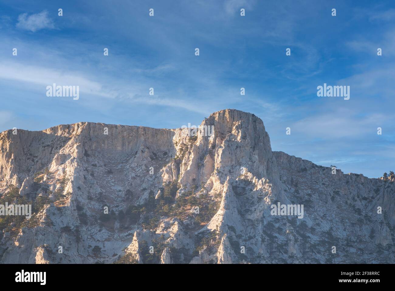 A majestic view of the rocky mountains ranges in beautiful clear sunset ...