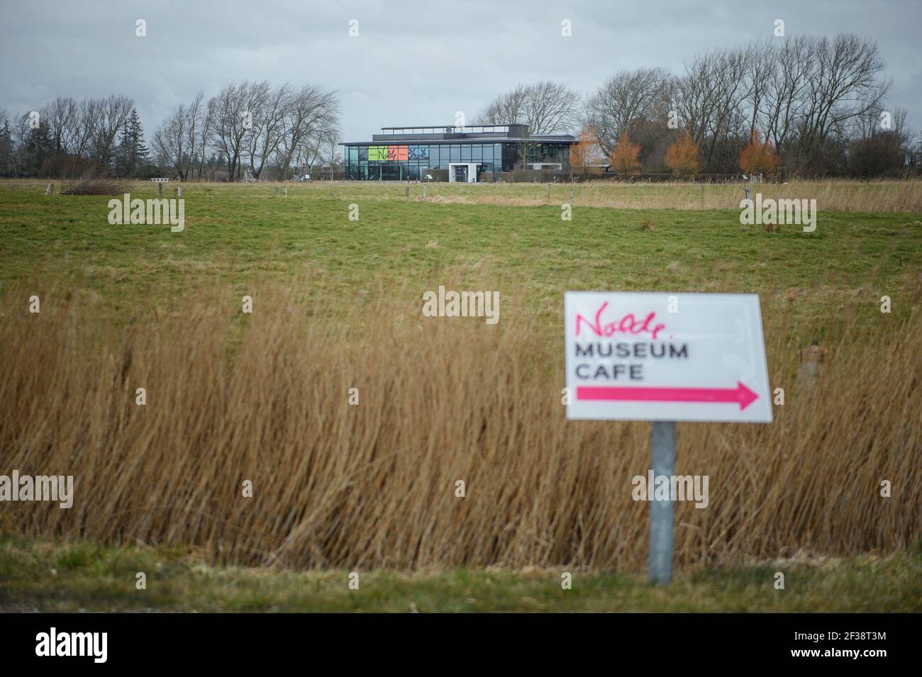 Neukirchen, Germany. 15th Mar, 2021. Exterior view of the Nolde Museum ...