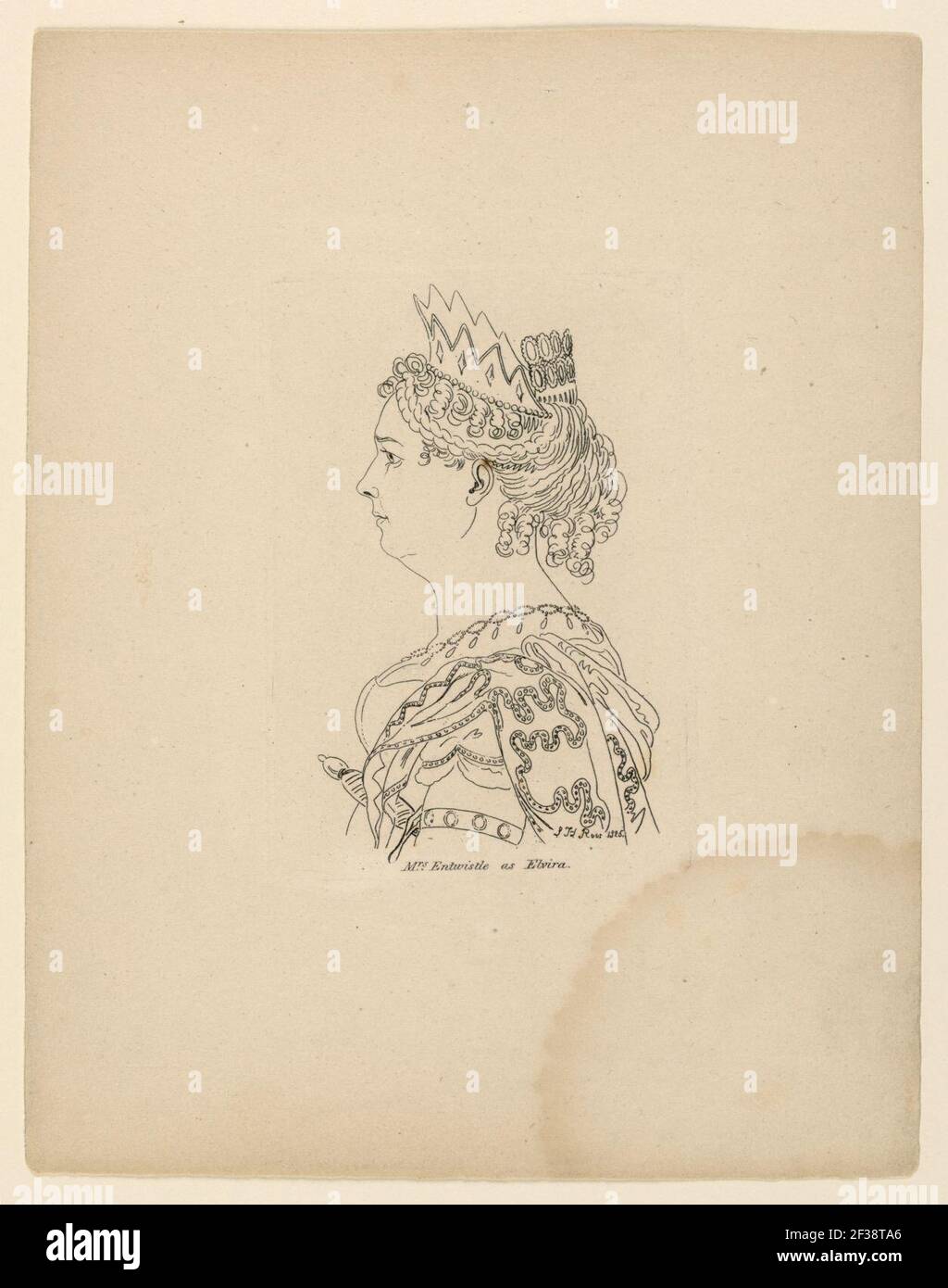 Print, Mrs. Entwistle as Elvira, 1825 Stock Photo - Alamy