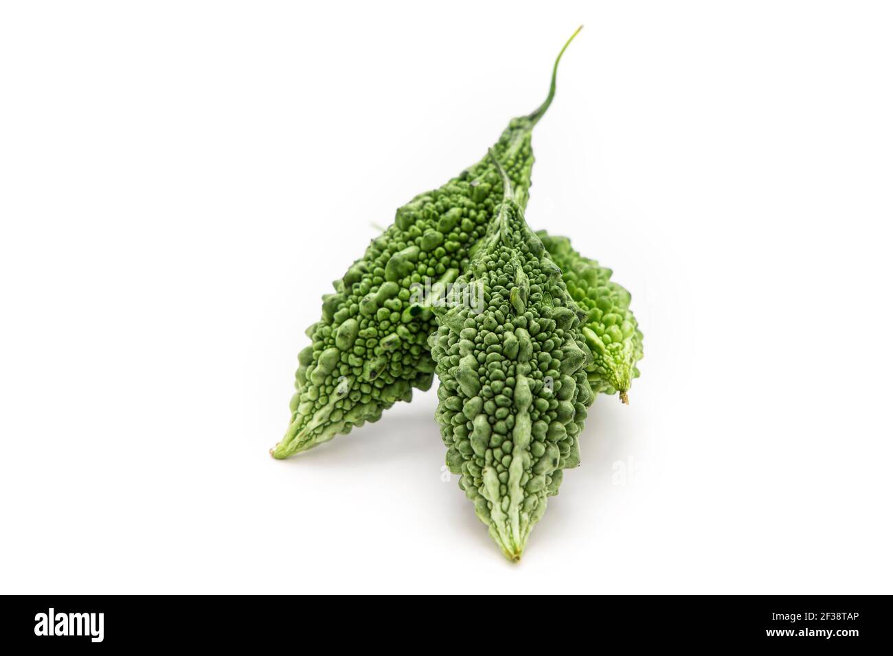 Close up fresh bitter gourd isolated on white background Stock Photo ...