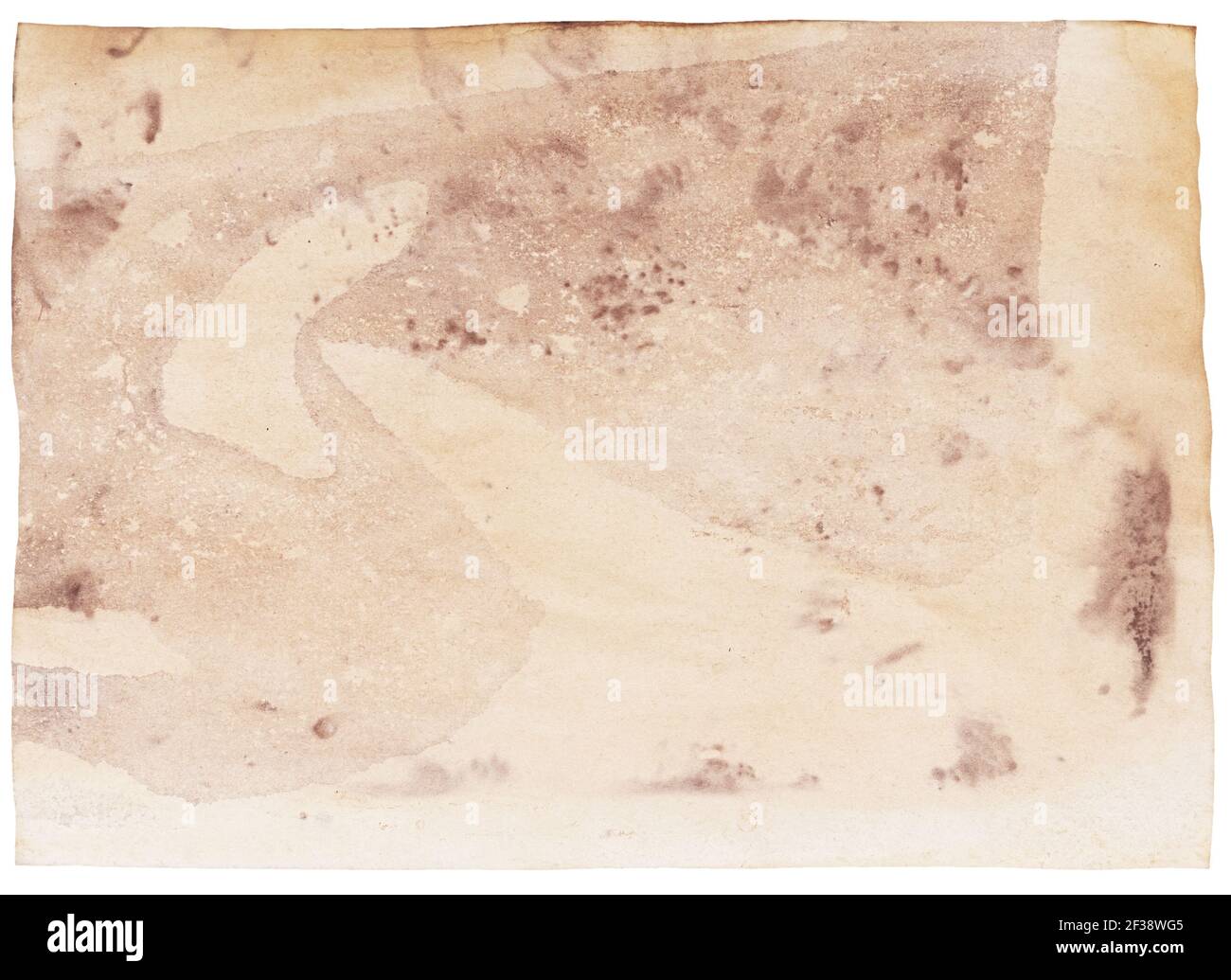 Dirty paper isolated on white background Stock Photo - Alamy