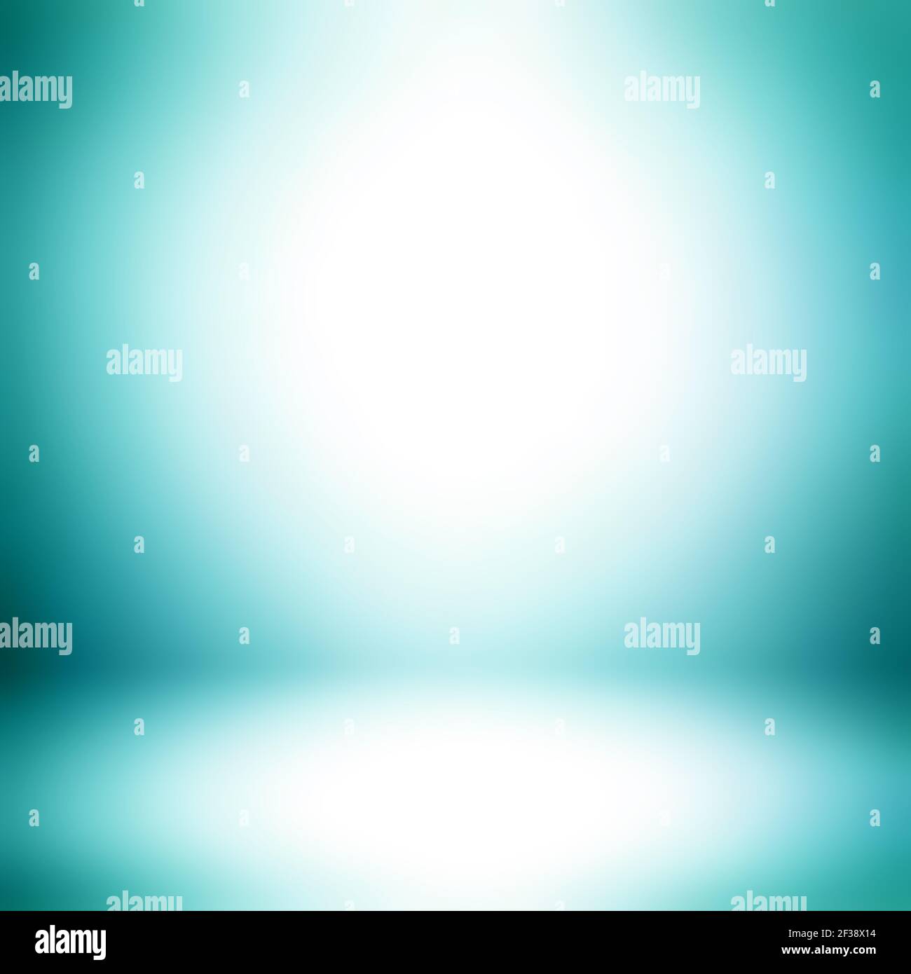 Turquoise gradient abstract room background - can be used for display ...