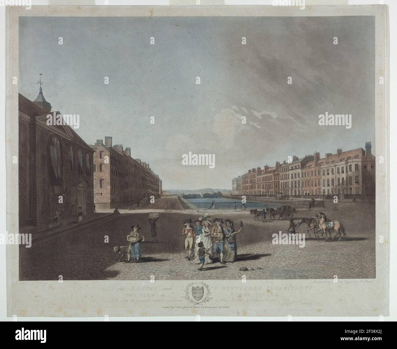 Print, Queen Square, 1780 Stock Photo - Alamy