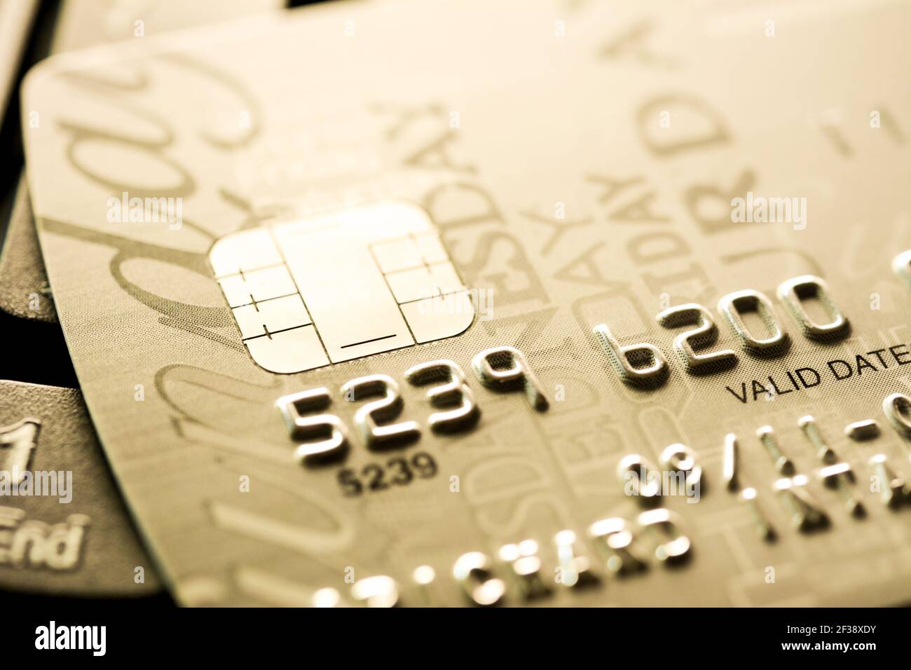 Gold credit card and close up hi-res stock photography and images - Alamy