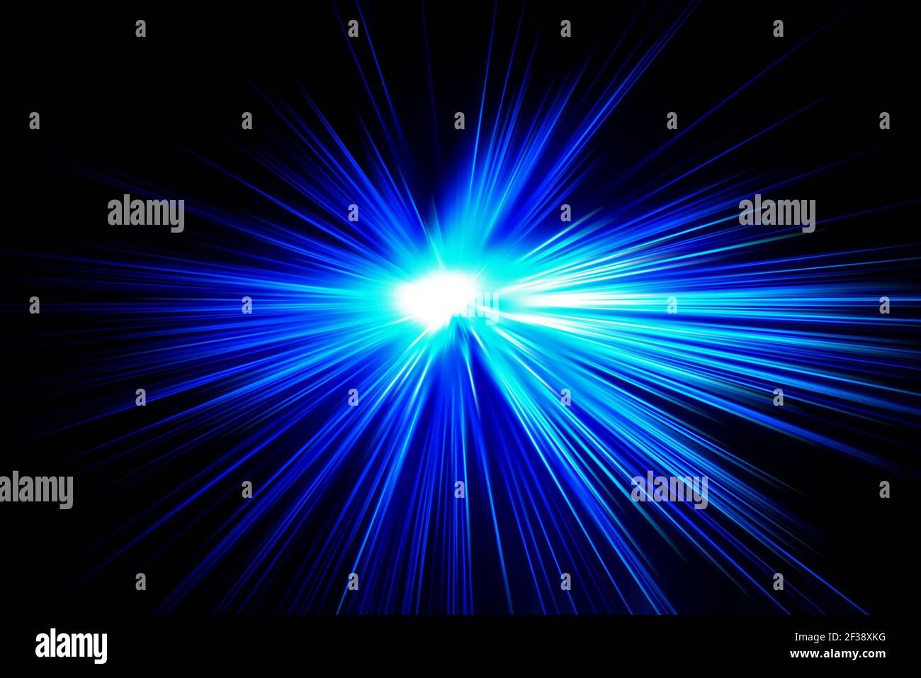 Abstract city street light explosion effect Stock Photo - Alamy