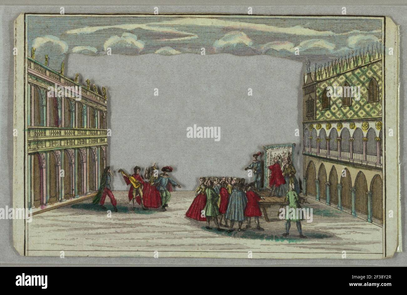 Print, The Carnival of Venice (Peep-show), 1730–50 Stock Photo - Alamy