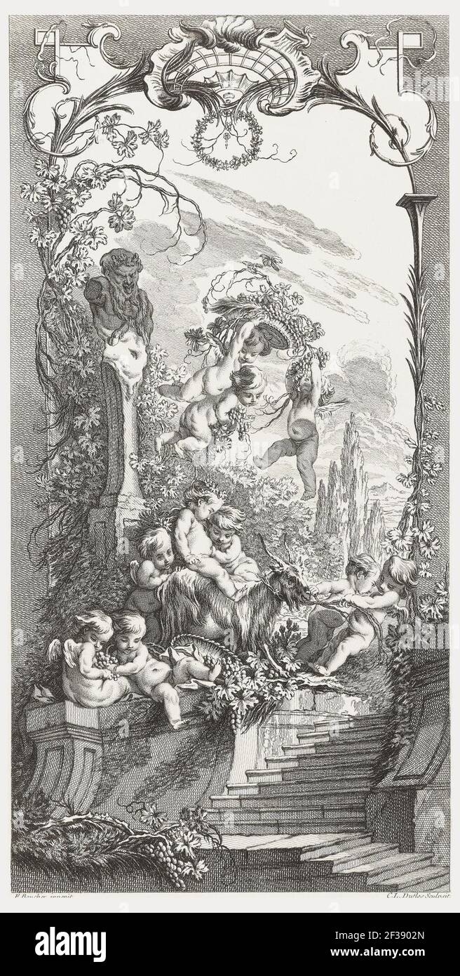 Print, Triomphe de Priape (Triumph of Priapus) in Nouveaux Morceaux ...