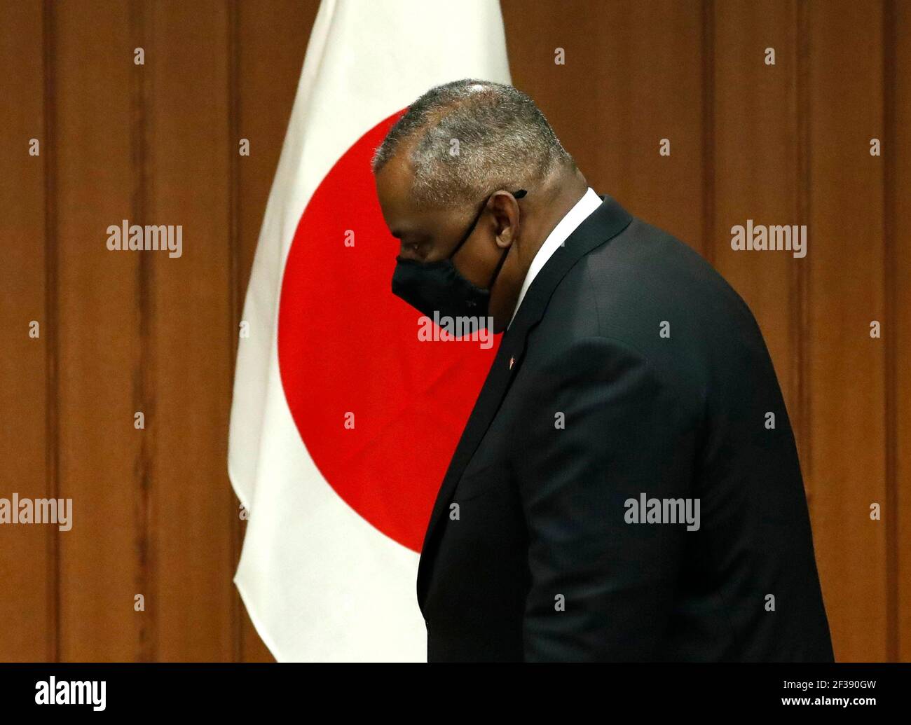 Tokyo, Japan. 16th Mar, 2021. U.S. Secretary of Defence Lloyd Austin ...