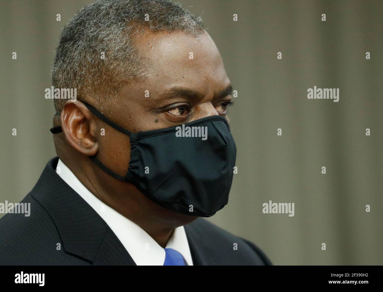 Tokyo, Japan. 16th Mar, 2021. U.S. Secretary of Defence Lloyd Austin ...